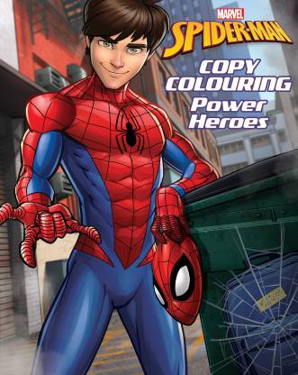 Spider-Man Copy Colouring Power Heroes - Ideal Book Depot